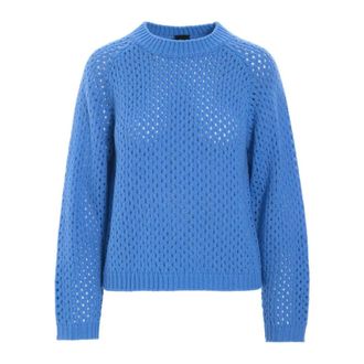 Bitte Kai Rand Pull en maille &agrave; col rond - Femme - Pulls - Bleu - Taille: 42 FR