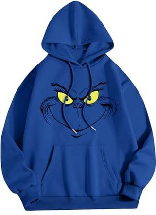 Generic Le Grinch Sweat A Capuche Femme De Noël Christmas Hiver Polaire Pilou Pyjama Femmes Oversize Vêtements Costume The Sweatshirts Moche 2025 Adulte Pulls