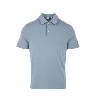 Aspesi Baumwoll-Jersey-Polohemd - - Tops - Herren - Blau - 2XL