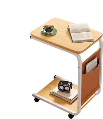 Generic C Form Tabelle - Seitentabelle C gebildet, Endtabelle C -Stil | Kompakter Seitentisch mit Rollen, C-Form bei Seitentisch, zweischichtig