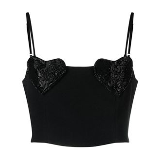 Blumarine N0990 Top - - Tops - Damen - Schwarzk - S