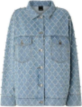 Pinko Pinko, Femme, Vestes, Bleu, Taille: 38 FR Pifferaio Overshirt