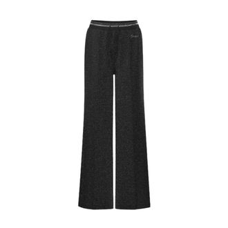 Guess Femme, Pantalons, Noir, Taille: 40 FR Pantalon large