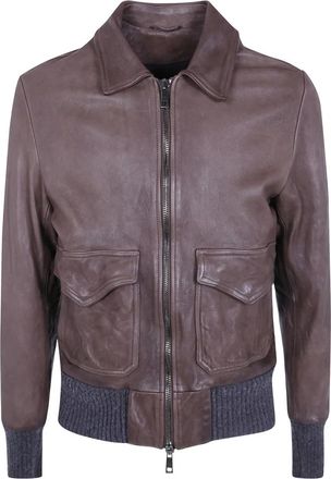 Giorgio Brato Homme, Vestes, Brun, Taille: 2XL Bomber Vestes