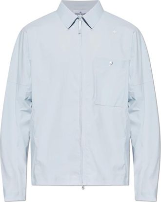 Stone Island Homme, Chemises, Bleu, Taille: M Casual Chemises