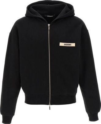Jacquemus Homme, Sweatshirts et sweats &agrave; capuche, Noir, Taille: 2XL Le Sweat &agrave; capuche Grip Gros Grain Sweat &agrave; capuche