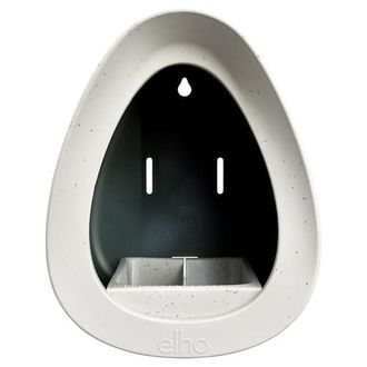 ELHO Elho Essential Bird Feeder 18cm - Vogelfutterhaus und Vogeltr&auml;nke - 100% Recyceltem Plastik - L18 x B21.1 x H23 cm - Grau/Faseriges Grau