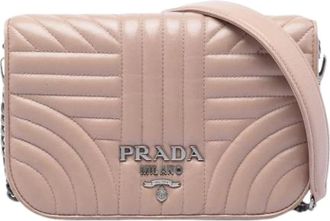Prada Pre-owned Sac Bandouli&egrave;re Diagramme - Femme - Pre-owned - Beige - Taille: ONE Size