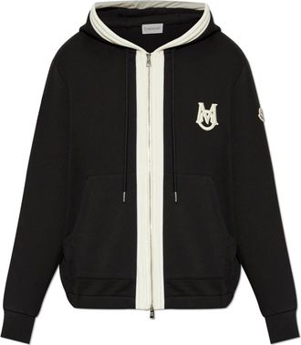 Moncler Homme, Sweatshirts et sweats &agrave; capuche, Noir, Taille: XL Logo SweaT-shirt