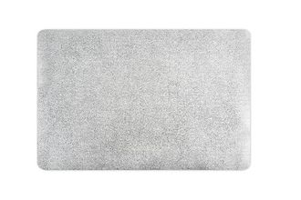 Excelsa Platinum Lot de 6 Sets de Table rectangulaires, Plastique PVC, 43 x 30 cm, Argent