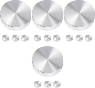 DOITOOL 4 Sätze Runder Kuchen Aus Massivem Aluminium Tisch Aus Aluminium Aluminiumstange Ersatzteile Für Gartenmöbel Aluplatte Kreisscheibenadapter Aus Metall