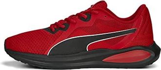 Puma Mixte Twitch Runner Fresh Chaussure de Course sur Route, pour Tous Les Temps Rouge Noir Blanc, 44 EU