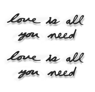 Umbra 470580-040 Mantra Love Wall Decor, black