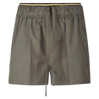 Prada Technical Fabric Shorts - - Shorts - Damen - Gr&uuml;n - M