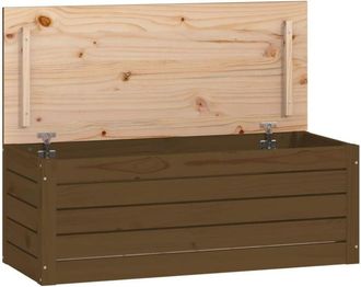 vidaXL Truhe Honigbraun 89x36,5x33 cm Massivholz Kiefer Vidaxl