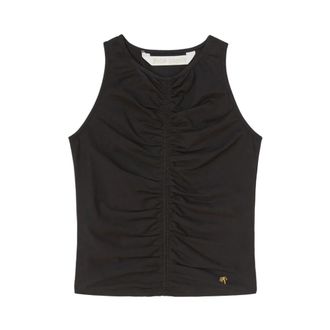 Palm Angels Rouched Top Schwarz - - Tops - Damen - Schwarzk - L