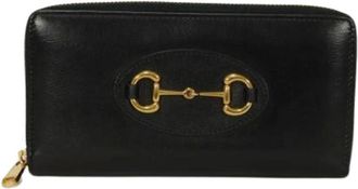 Gucci unisex, Pre-owned, Noir, Taille: ONE Size Portefeuille en cuir Pre-owned