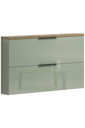 Xora Schuhkipper, Gr&uuml;n, Eiche, Metall, 140x82x19 cm, h&auml;ngend, Garderobe, Schuhaufbewahrung, Schuhkipper