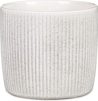 Scheurich Solido Linea, Blumentopf aus Keramik, Farbe: Perla, 17,6 cm Durchmesser, 16 cm hoch, 3,1 l Vol