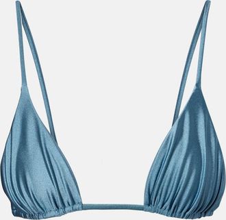 JADE Swim Haut de bikini Via métallisé