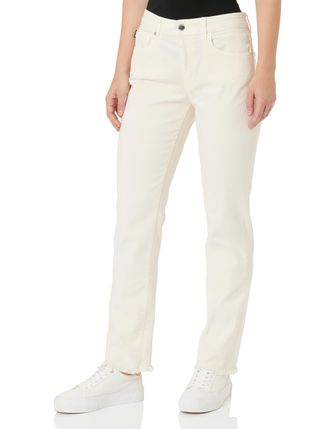 Love Moschino Moschino Damen Bull with Heart Back Tag Casual Pants, Cream, 31 EU