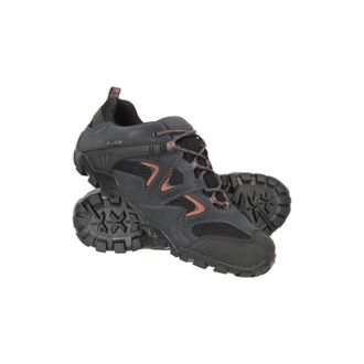 Mountain Warehouse Herren Curlews Wasserdicht Wildleder Wanderschuhe (dunkelgrau)