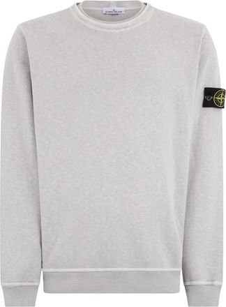 Stone Island Homme, Sweatshirts et sweats &agrave; capuche, Gris, Taille: 3XL SweaT-shirt en coton avec logo
