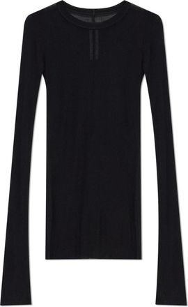 Rick Owens Femme, Tops, Noir, Taille: 42 FR Haut c&ocirc;tel&eacute; &agrave; manches longues