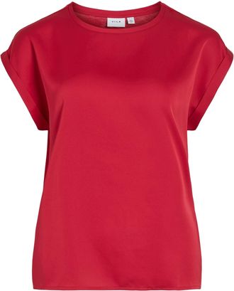 Vila Viellette S/S Satin Top - Noos