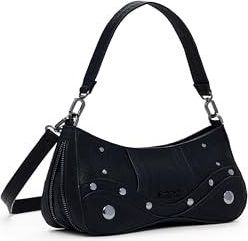 Desigual sac à épaule bandoulière Alsacia Embro Patch Crossbody Bag Black noir