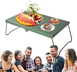 Generic Table pliante pour camping - Petite table dextérieur avec sac de transport | Accessoires pratiques pour camping, table pliante idéale pour les petits 