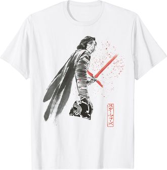 Star Wars Kylo Ren Japan Sumi-e Ink Wash Painting Style T-Shirt