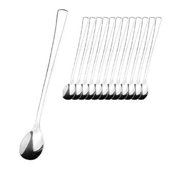 Esmeyer 12er Pack Limo-/Longdrinkl&ouml;ffel STOCKHOLM aus Edelstahl 18/10, poliert Materialst&auml;rke: 2.0 mm, Silber