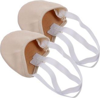 Garneck Chaussettes de Danse Ballet Antidérapantes Respirantes pour Femmes et Filles XL Couleur Peau Demi-Pointe Souple avec Maintien pour Yoga Pilates et Dan