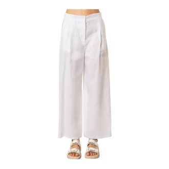 Max Mara Pantalon Tartufo Court - Femme - Pantalons - Blanc - Taille: 40 FR