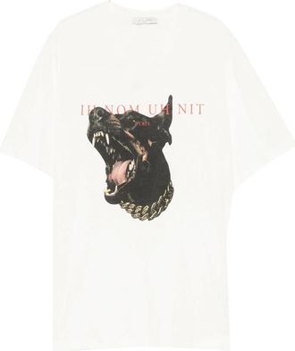 Ih Nom Uh Nit IH NOM UH Nit, Homme, Tops, Blanc, Taille: XS T-shirt Dobermann