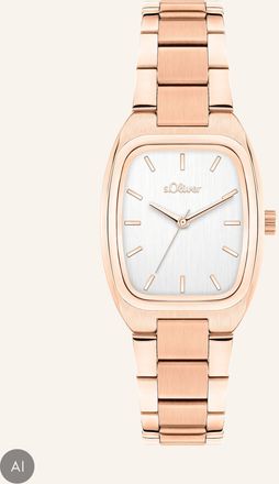 s.Oliver S.Oliver Armbanduhr Aus Edelstahl rosegold