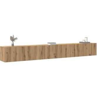 vidaXL Vidaxl - Ensemble de meuble tv mural 3 pcs ch&ecirc;ne artisanal