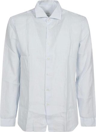 Xacus Homme, Chemises, Blanc, Taille: 2XL Lino Tinto Capo