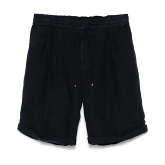 Brunello Cucinelli Leinen Bermuda-Shorts - - Shorts - Herren - Blau - M
