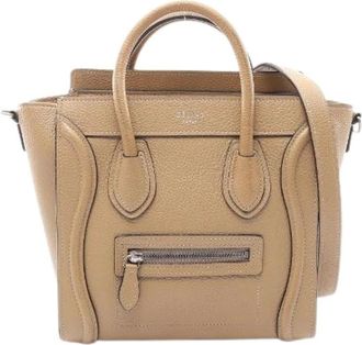 Celine Pre-owned Luggage Nano 2way Bag - Femme - Pre-owned - Beige - Taille: ONE Size