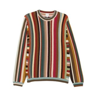Paul Smith V-Ausschnitt Streifen-Strickpullover - - Knitwear - Herren - Mehrfarbig - M