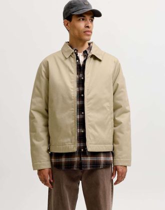 Jack & Jones veste dans les champs de seigle-Blanc