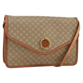 Celine Sac bandouli&egrave;re Macadam vintage Pre-owned - Femme - Pre-owned - Beige - Taille: ONE Size