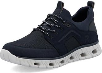 Rieker Chaussures basses pour homme 04352, demi-chaussures pour homme, semelle amovible, Bleu 14., 43 EU