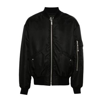 44 Label Group Bomberjacke aus Leder - - Jackets - Herren - Schwarzk - XL