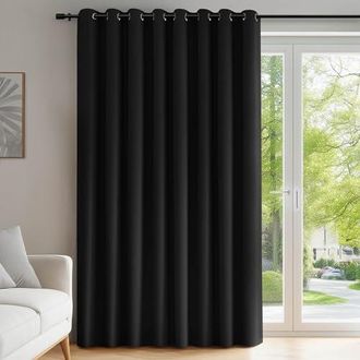 Deconovo Rideaux Occultants Isolant Thermique Anti Froid, 254X214 CM (Largeur X Hauteur), Design Moderne &agrave; Oeillets, Rideaux pour Chambre Gar?on, Halloween Noi