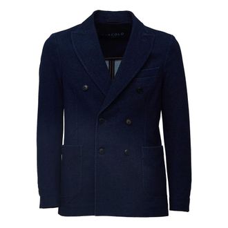 Circolo 1901 Homme, Costumes, Bleu, Taille: 2XL Doppiopetto Punta lancia Due tasche a toppa Mezza fodera