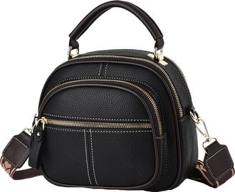 Generic Multifunktionale Umh&auml;ngetasche aus Leder, einfache Umh&auml;ngetasche aus Leder, modische Umh&auml;ngetasche f&uuml;r M&auml;dchen, Hobo Handtaschen f&uuml;r Damen, mit verste
