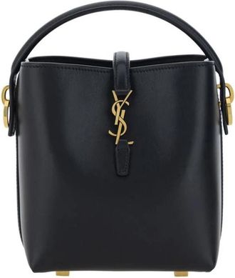 Saint Laurent Manhattan Small Bucket Bag - - Bags - Damen - Schwarzk - ONE SIZE